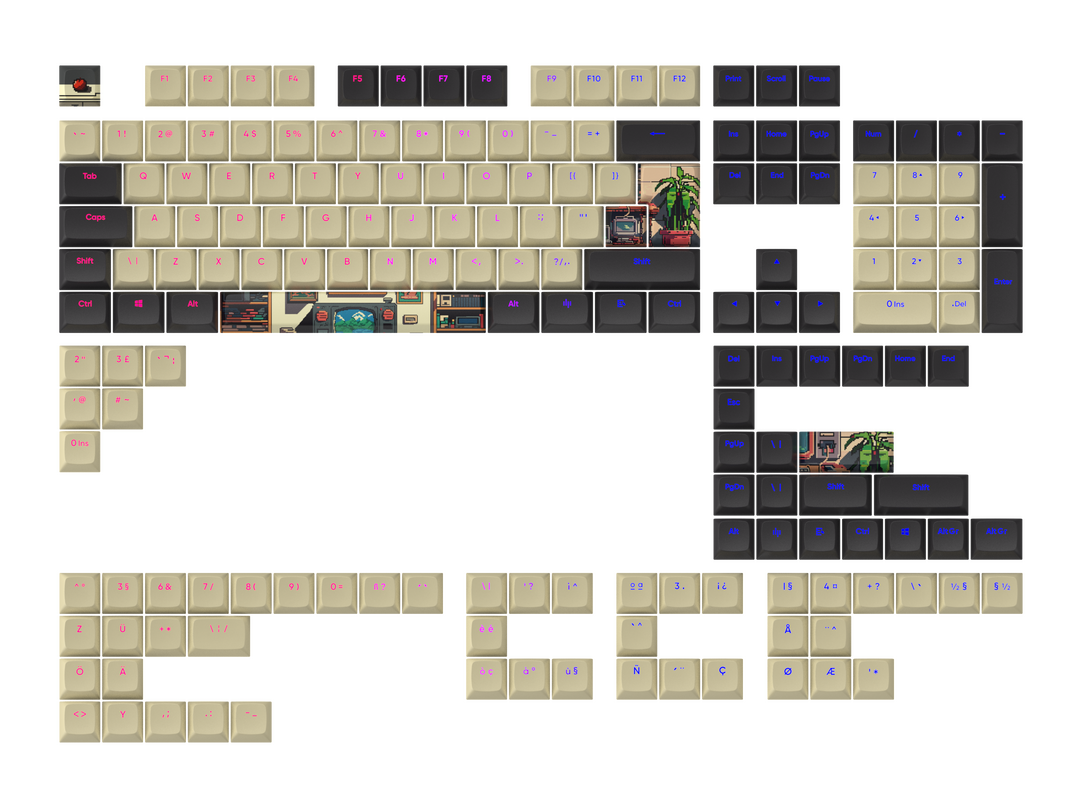 Keycaps :: Arcade Keycaps [ANSI & ISO]