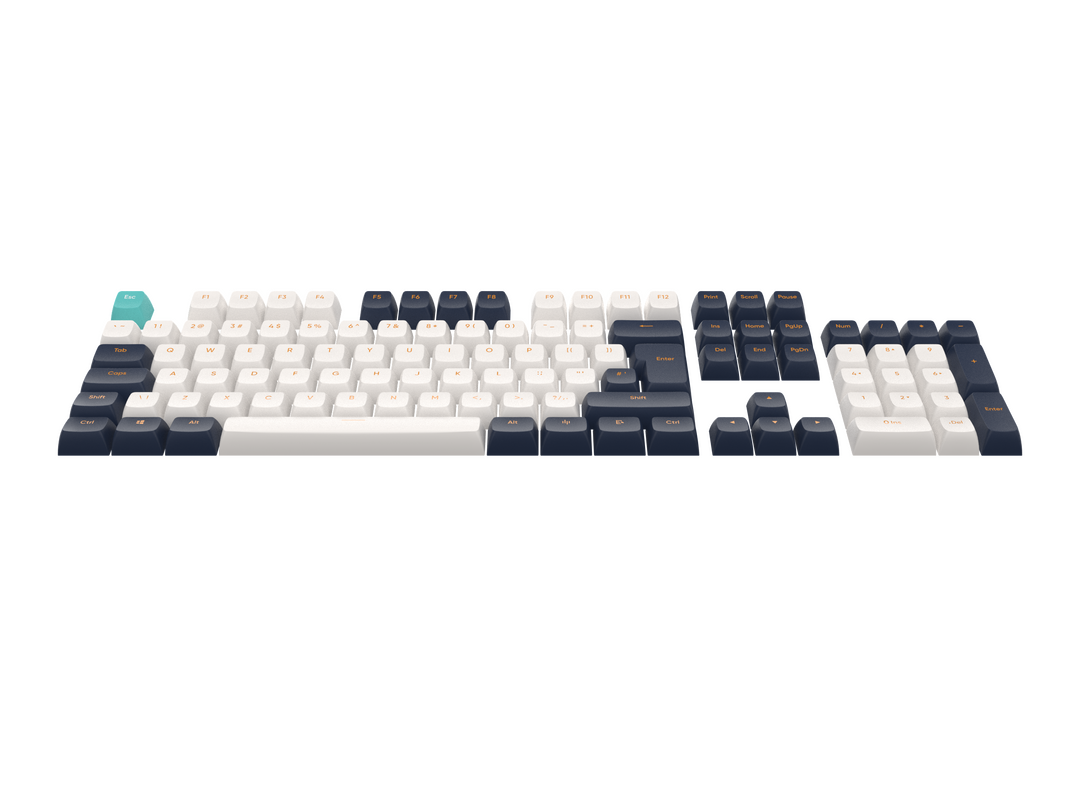 Keycaps :: Navy Blue / Ivory Keycaps [ANSI & ISO]